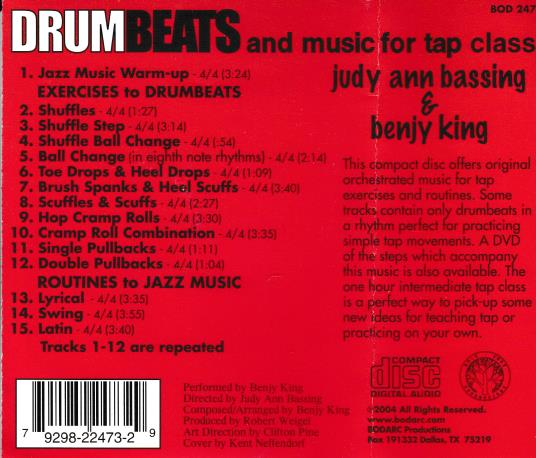 Drumbeats & Music For Tap Class By Judy Ann Bassing & Benjy King w/ Ba ...