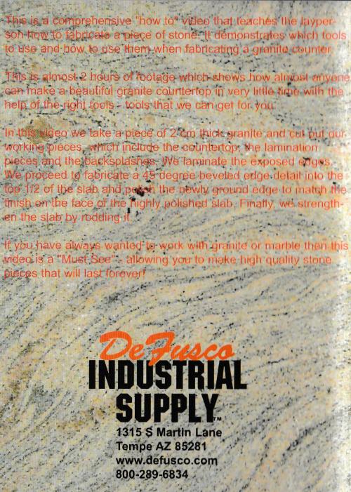Defusco Industrial Supply: Fabricating Stone For The Do-It-Yourselfer ...