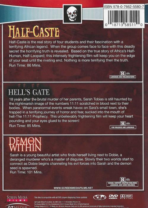 Half Caste / Demon Within / Hells Gate 2-Disc Set – NeverDieMedia