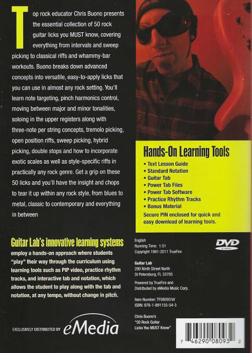 Chris Buono's 50 Rock Licks You Must Know – NeverDieMedia