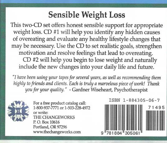 Sensible Weight Loss I & II 2-Disc Set – NeverDieMedia