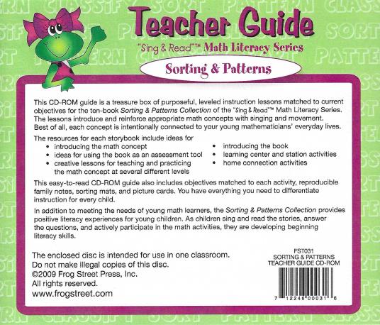 Sorting & Patterns Teacher Guide – NeverDieMedia