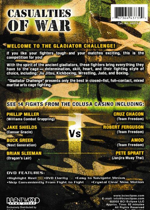 Gladiator Challenge: Casualties Of War – NeverDieMedia