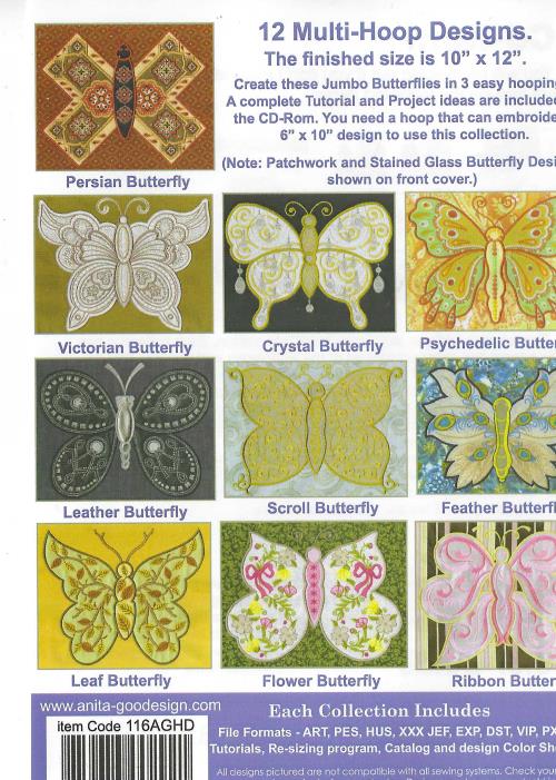 Anita Goodesign: Full Collection: Big Butterflies – NeverDieMedia