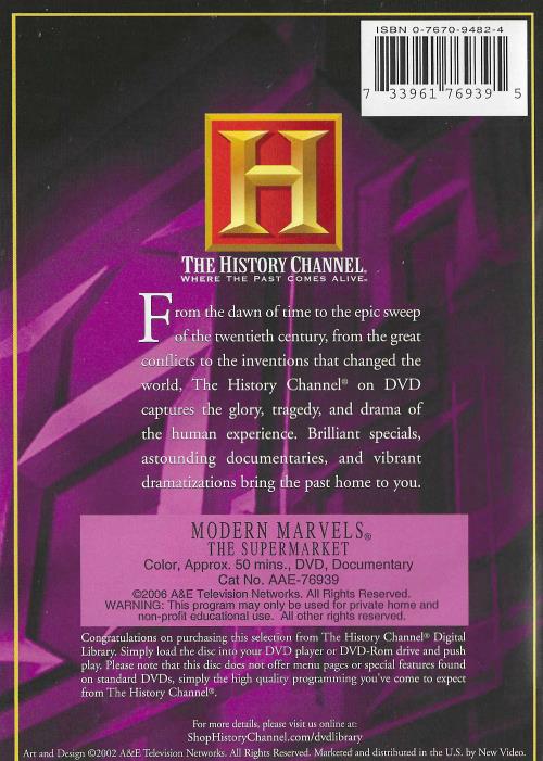 Modern Marvels: The Supermarket – NeverDieMedia