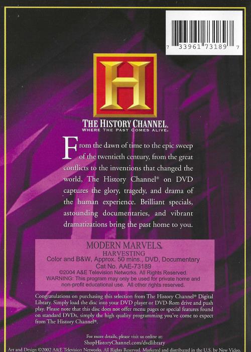 Modern Marvels: Harvesting – NeverDieMedia