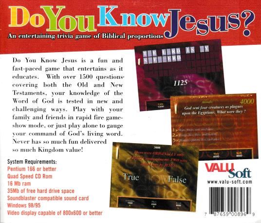 Do You Know Jesus? – NeverDieMedia