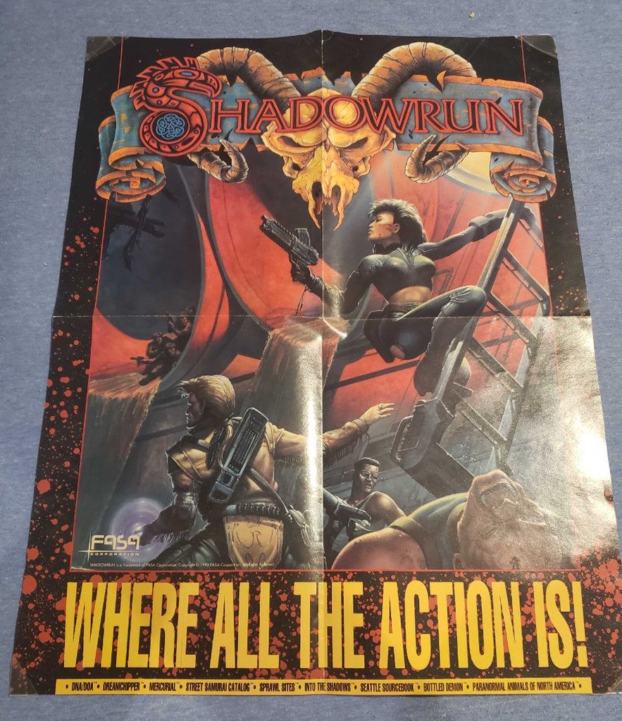 Shadowrun: DMZ Downtown Militarized Zone w/ 2 Rare Posters – NeverDieMedia