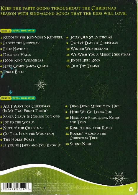 Kid's Christmas Party: Holiday Sing-Alongs 2-Disc Set w/ Artwork ...