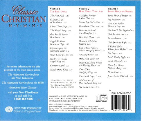 Classic Christian Hymns 3-Disc Set w/ Artwork – NeverDieMedia