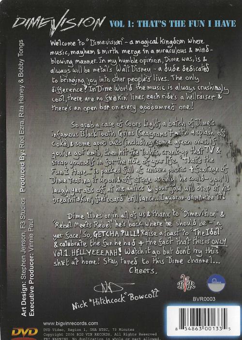 Dimevision: That's The Fun I Have Vol. 1 – NeverDieMedia