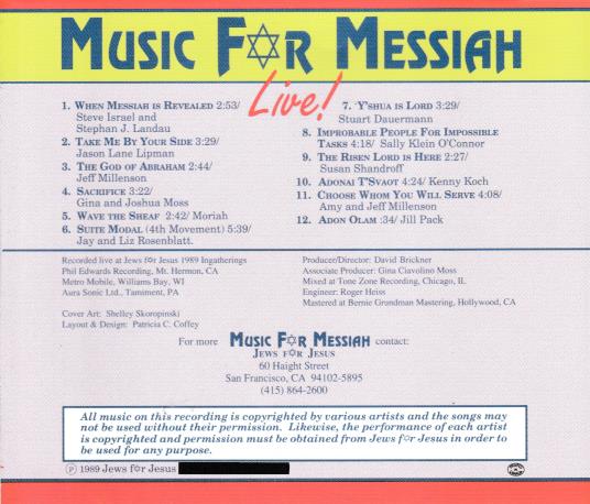 Music For Messiah Live! w/ Artwork – NeverDieMedia