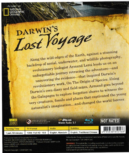 National Geographic: Darwin's Lost Voyage – NeverDieMedia