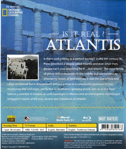 National Geographic: Is It Real? Atlantis – NeverDieMedia