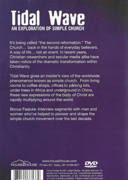 Tidal Wave: An Exploration Of Simple Church – NeverDieMedia