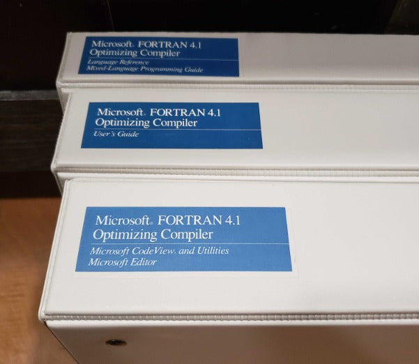 Microsoft Fortran 4.1 w/ Manual – NeverDieMedia