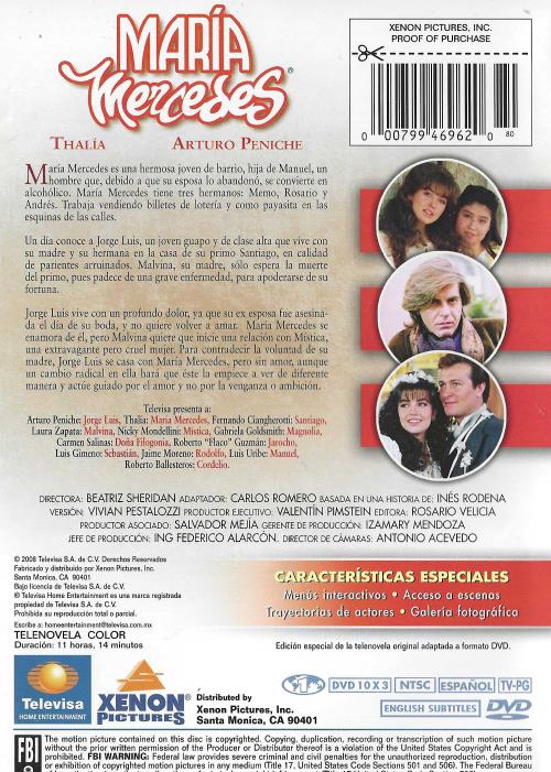 Maria Mercedes 3-Disc Set – NeverDieMedia