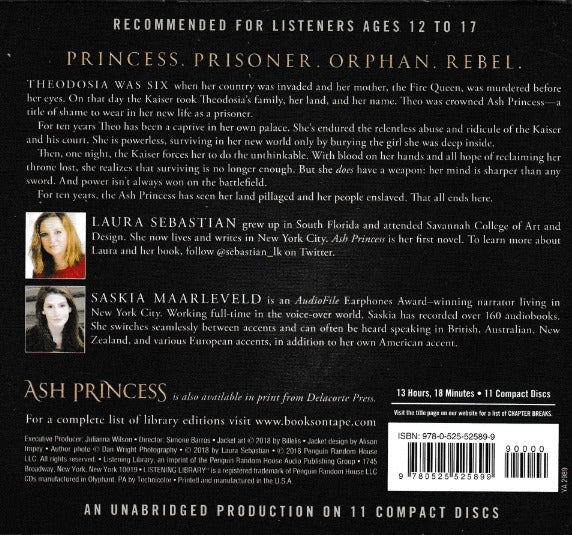 Ash Princess Unabridged 11-Disc Set – NeverDieMedia