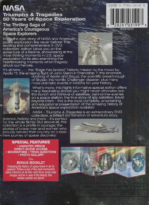 NASA: 50 Years Of Space Exploration 5-Disc Set w/ Metal Tin & Booklet ...