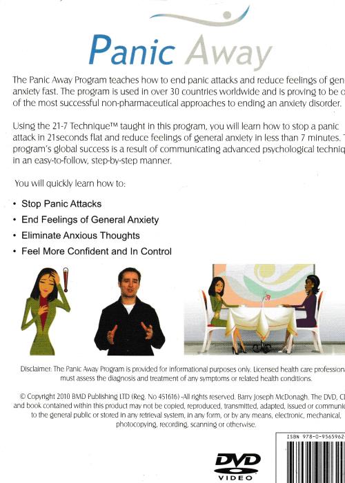 Panic Away: How To End Panic Attacks & General Anxiety Fast 2 Audio CD – NeverDieMedia