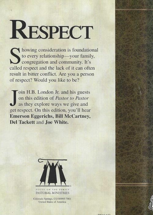 Pastor To Pastor: Respect 2-Disc Set – NeverDieMedia