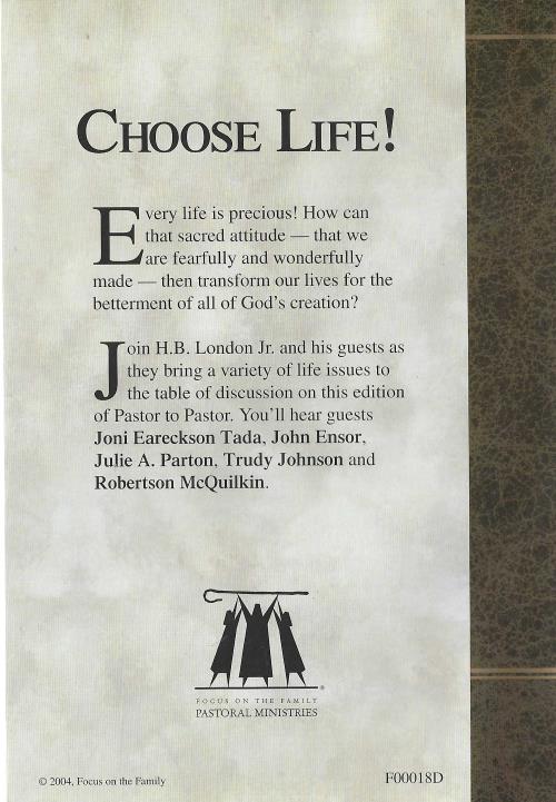 Pastor To Pastor: Choose Life! 2-Disc Set – NeverDieMedia
