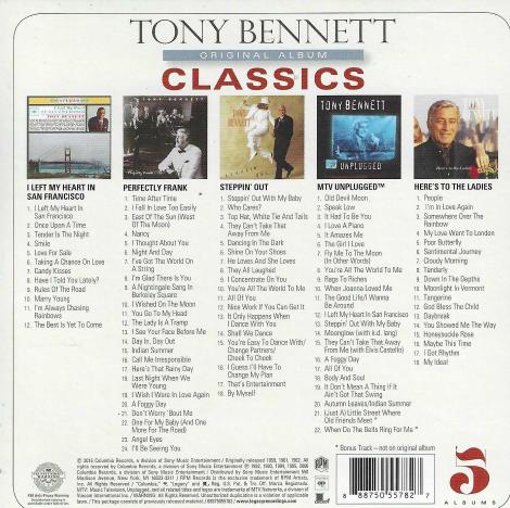 Tony Bennett: Original Album Classics 5-Disc Set – NeverDieMedia