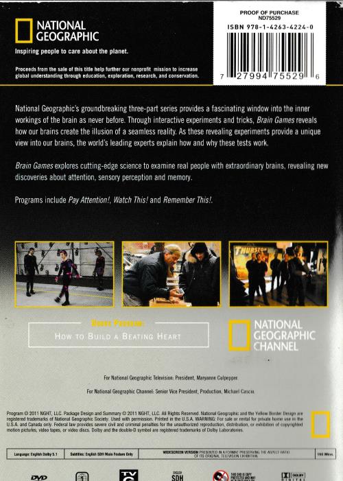 Brain Games: Season One 2-Disc Set – NeverDieMedia