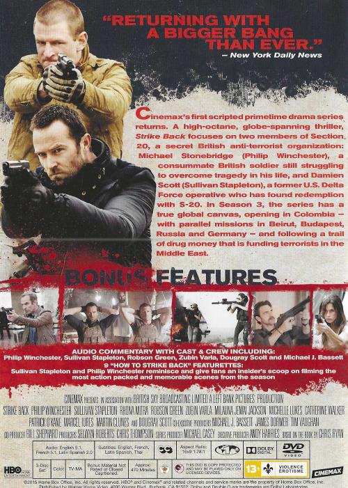 Strike Back: Season Three 3-Disc Set – NeverDieMedia
