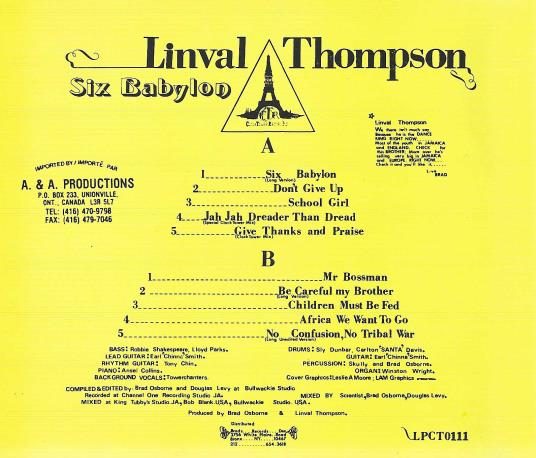 Linval Thompson: Six Babylon – NeverDieMedia