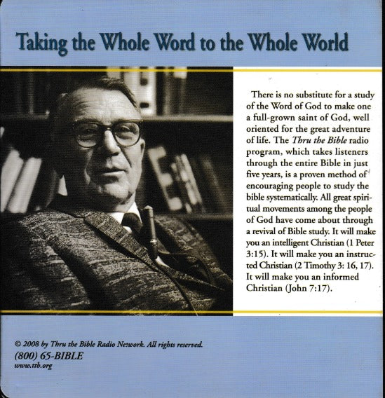 Thru The Bible Radio: Acts & Romans 21-Disc Set – NeverDieMedia