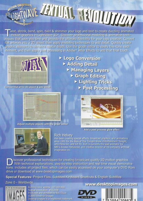 Motion Graphics With LightWave: Textual Revolution – NeverDieMedia