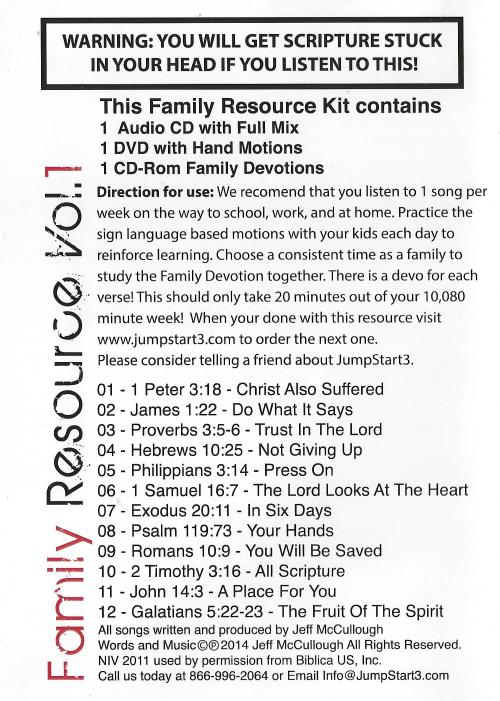 Jumpstart 3: Family Resource Vol. 1 3-Disc Set – NeverDieMedia