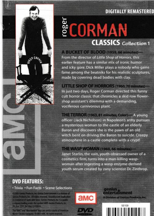 Roger Corman Classics: Collection 1 2-Disc Set – NeverDieMedia