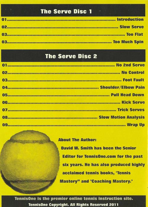 TennisOne Tune-Up: The Serve 2-Disc Set – NeverDieMedia