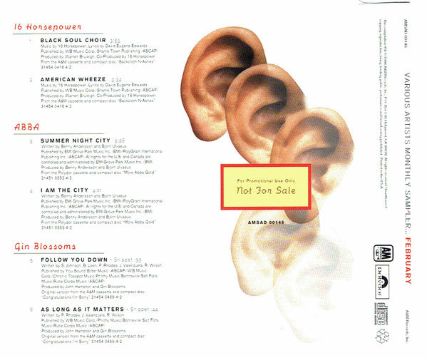 Ear: Monthly Sampler: February Promo w/ Water Damaged Artwork ...