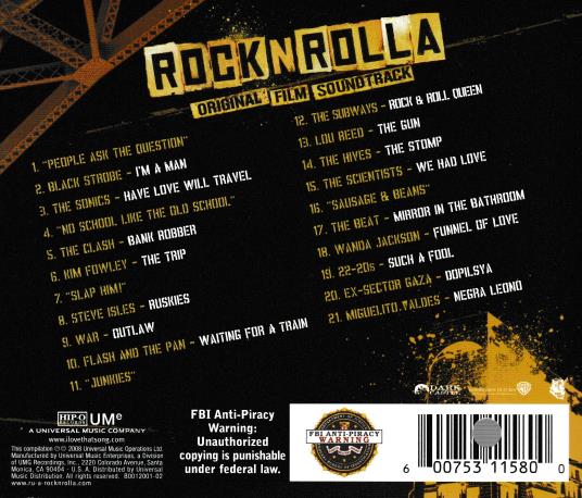RocknRolla: Original Film Soundtrack – NeverDieMedia