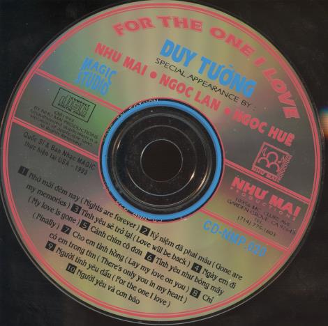 Duy Tuong: For The One I Love w/ No Artwork – NeverDieMedia