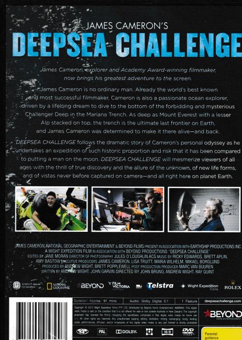 James Cameron's Deep Sea Challenge PAL – NeverDieMedia