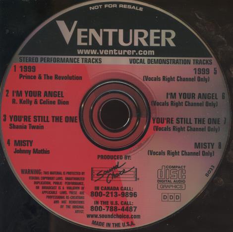 Sound Choice: Venturer CD+G w/ No Artwork – NeverDieMedia
