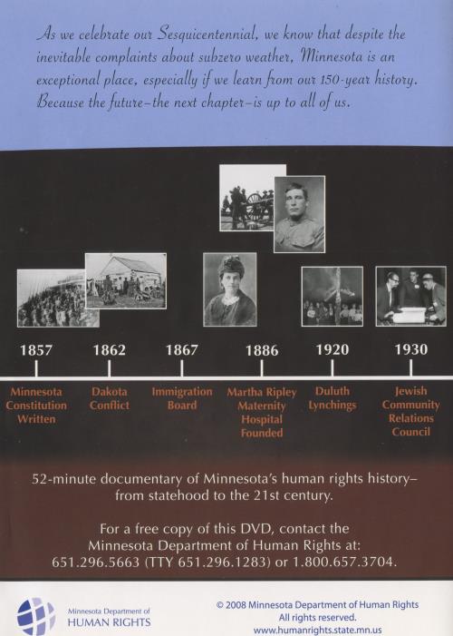 Minnesota's Sesquicentennial: 150 Years Of Human Rights In Minnesota ...