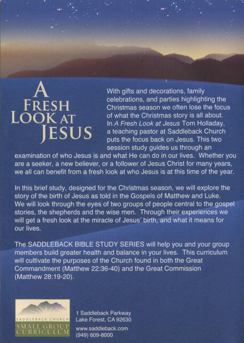 A Fresh Look At Jesus: Small Group Study – NeverDieMedia