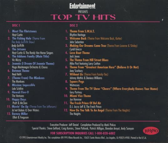 Entertainment Weekly Presents Top TV Hits Promo 2-Disc Set – NeverDieMedia