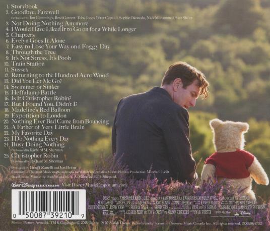 Disney Christopher Robin: Original Motion Picture Soundtrack ...