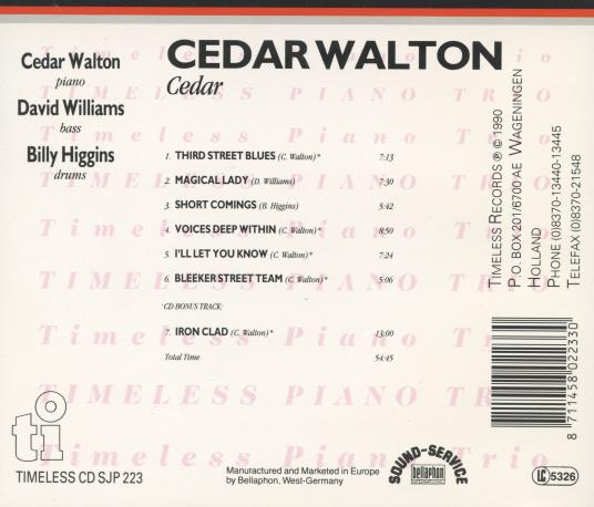Cedar Walton Trio: Cedar – NeverDieMedia