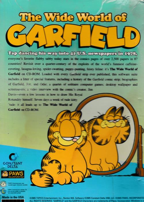 The Wide World Of Garfield 3-Disc Set – NeverDieMedia