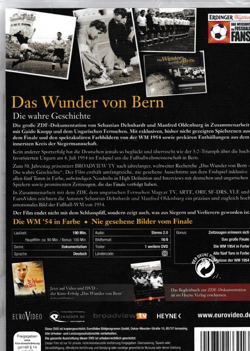 Das Wuner Von Bern: Die Wahre Geschichte PAL – NeverDieMedia