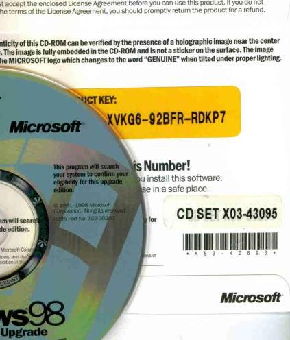 Microsoft Windows 98 Upgrade – NeverDieMedia