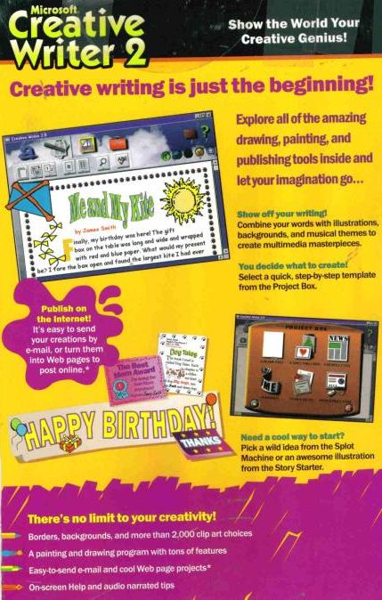 Microsoft Creative Writer 2 – NeverDieMedia