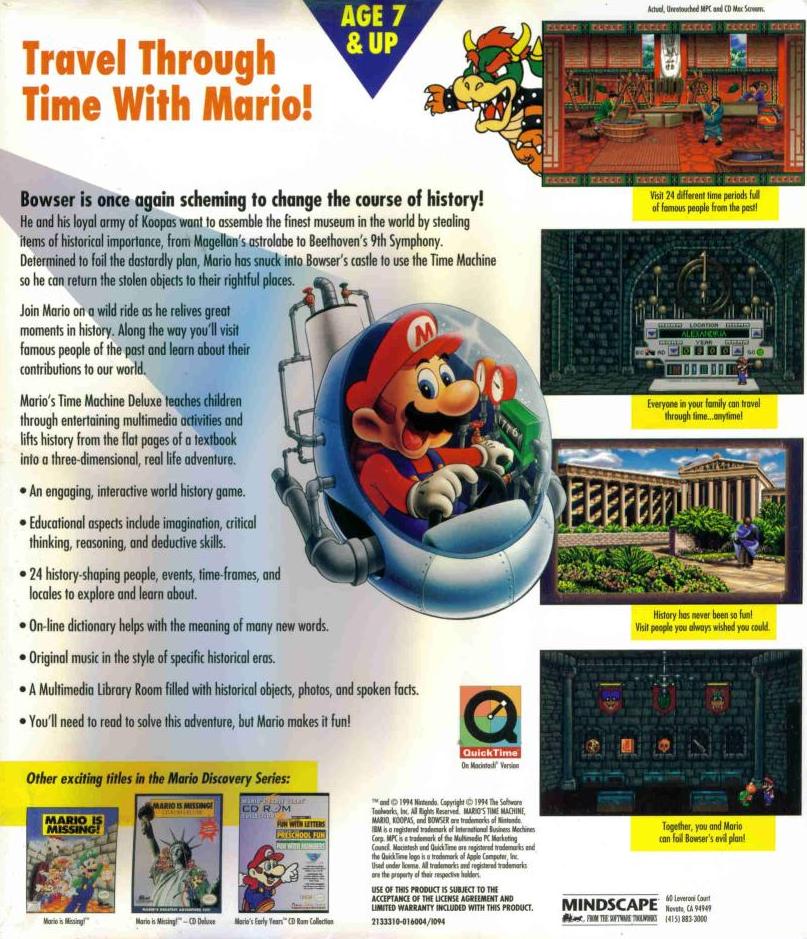 Mario's Time Machine Deluxe – NeverDieMedia